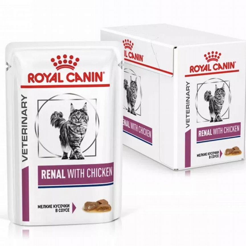 Корм для кошек royal canin renal паучи
