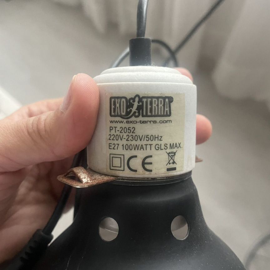 Светильник в террариум, плафон для обогрева