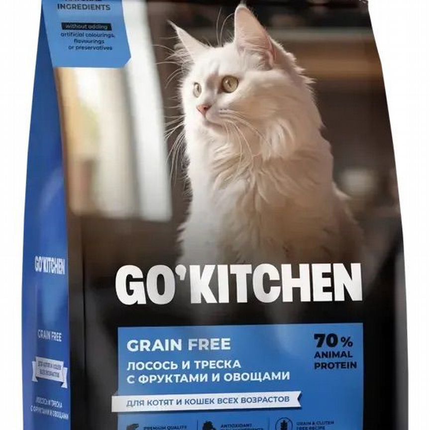Сухой корм для котят и кошек, GO'kitchen