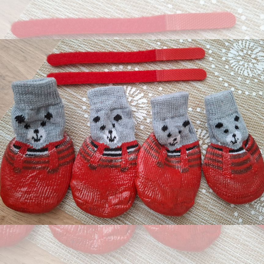 Прорезиненные носки для собак новые