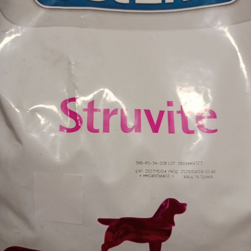 Корм для собак vetlife struvite