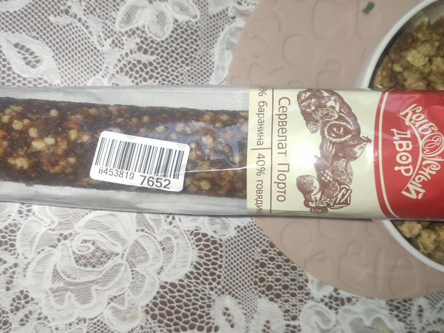 Лакомства для собак titbit колбаса сервелат порто