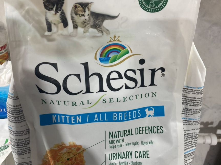 Сухой корм для котят schesir natural 1.4кг