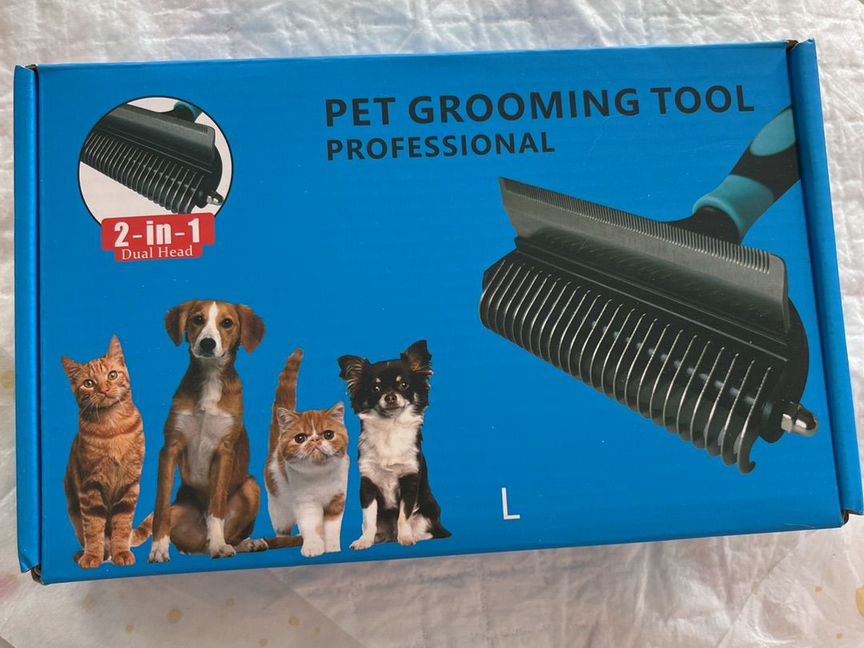 Расческа для собак и кошек Pet Grooming Tool 2 в 1