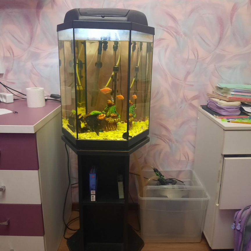 Аквариум с тумбой 60 литров