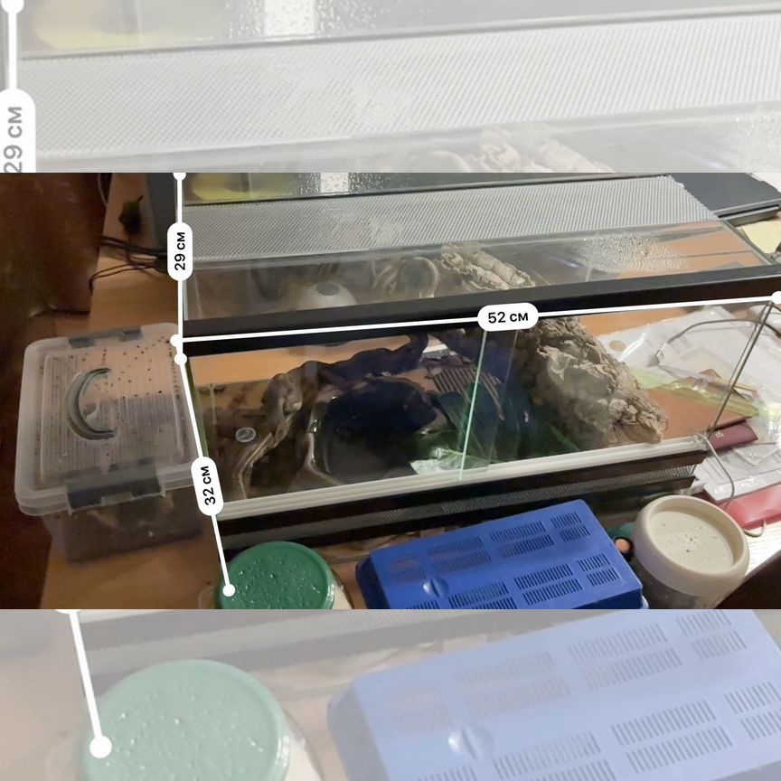 Террариум из стекла б/у