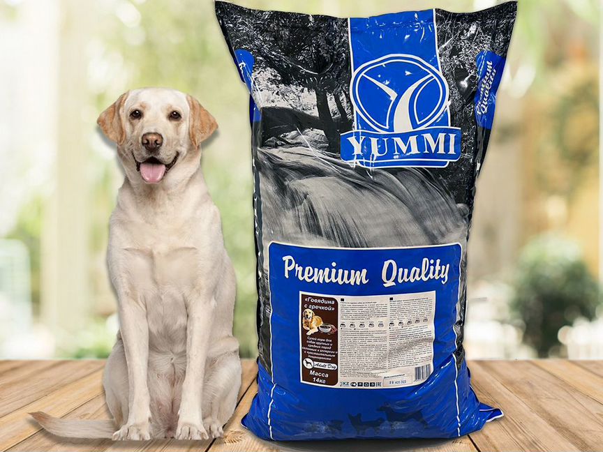 Сухой корм для собак Yummi Говядина & гречка 14 кг