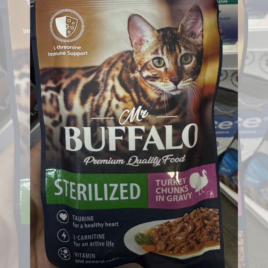 Влажный корм для кошек Mr. Buffalo