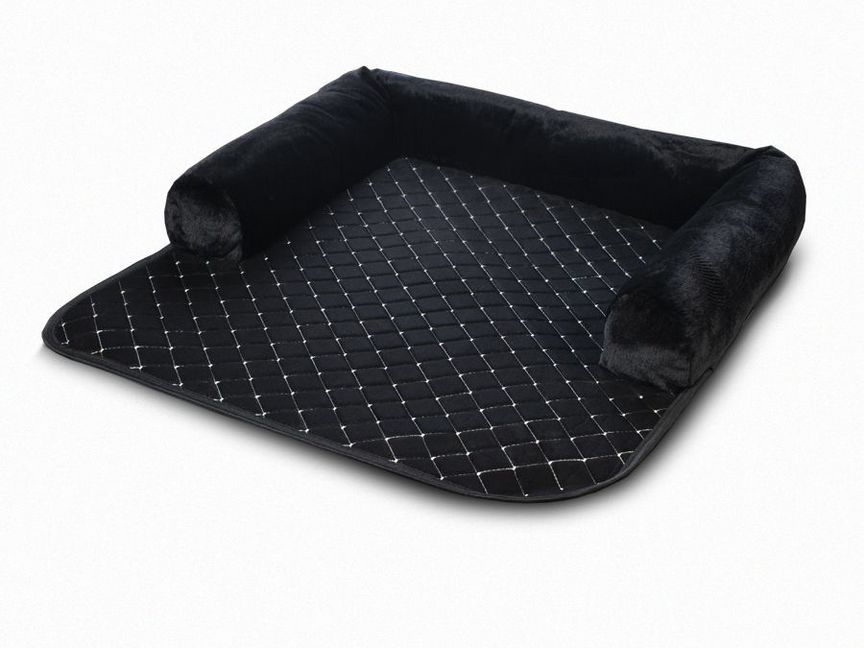 Лежак для животных на диван/чер.с отстр.бортик чер