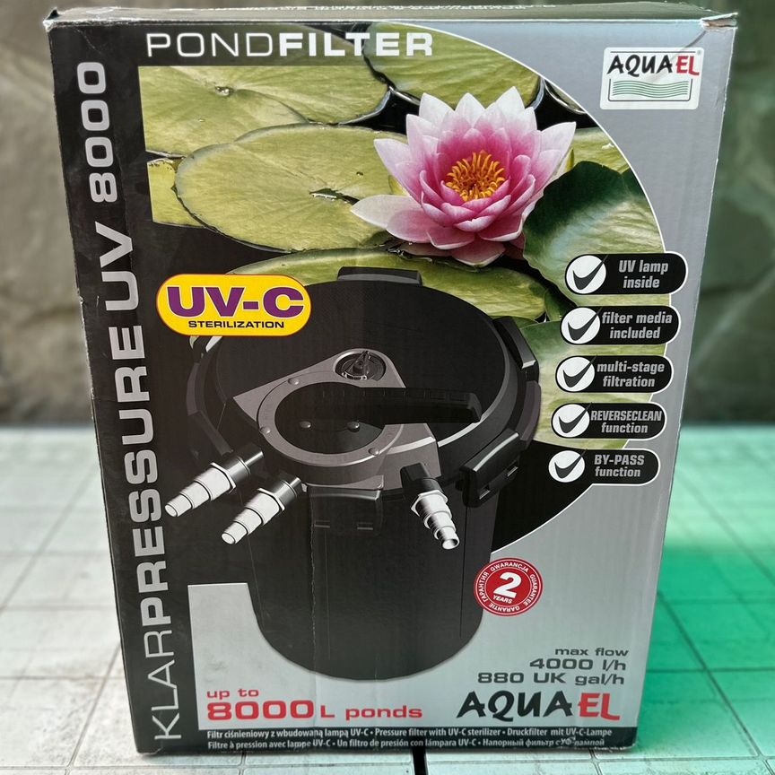 Напорный фильтр aquael klarpressure UV 8000 со сте