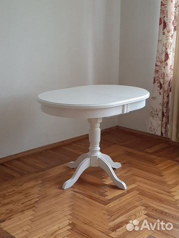 Кухонный стол овальный 100см на одной ножке купить в Красноярске ...
