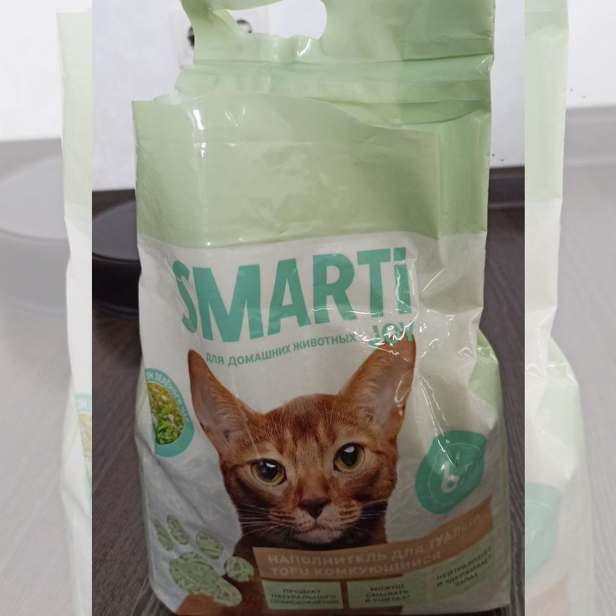 Наполнитель для кошачьего туалета тофу