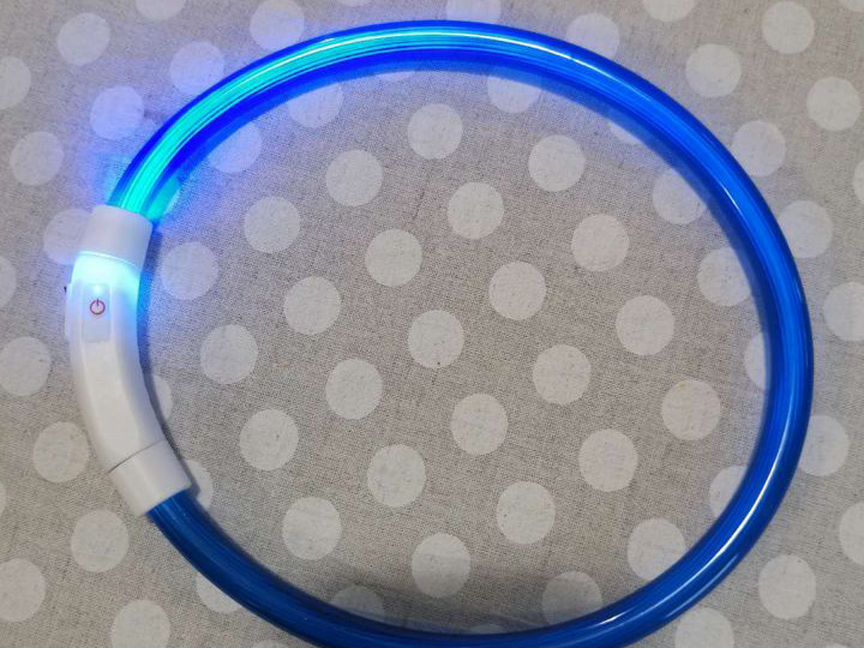 Ошейник с подсветкой регулируемый