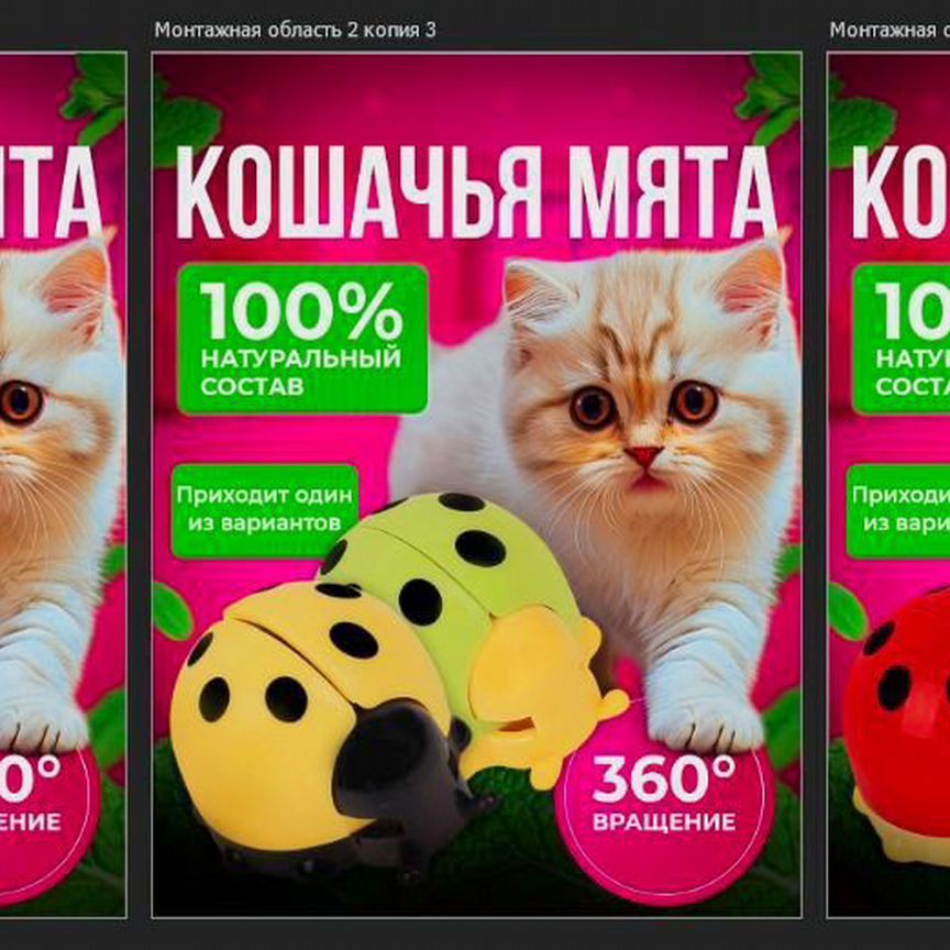Кошачья мята, шарик на стену