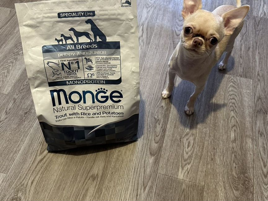 Корм для собак Monge 1.5кг рыбный