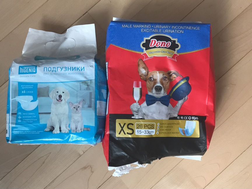 Подгузники для собак