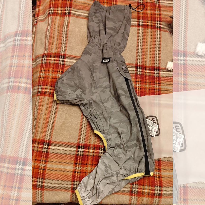 Одежда для собак, дождевик светоотражающий