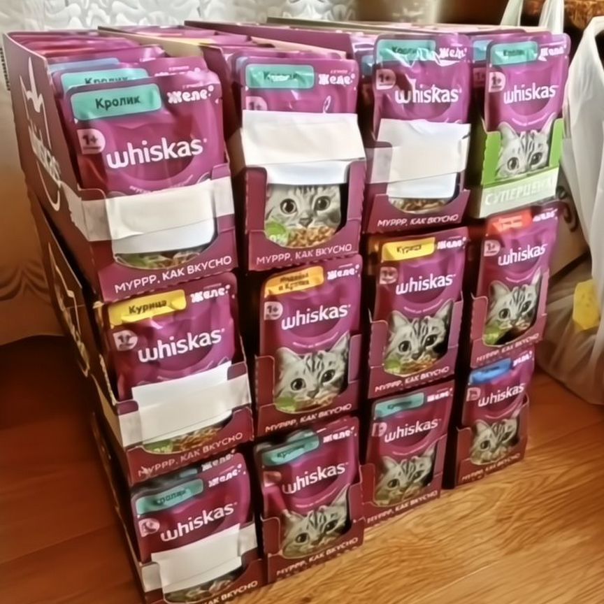 Влажный корм для кошек whiskas
