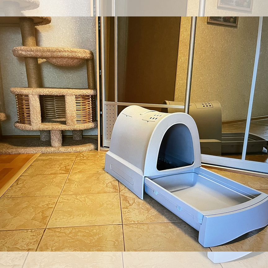 Кошачий туалет закрытый