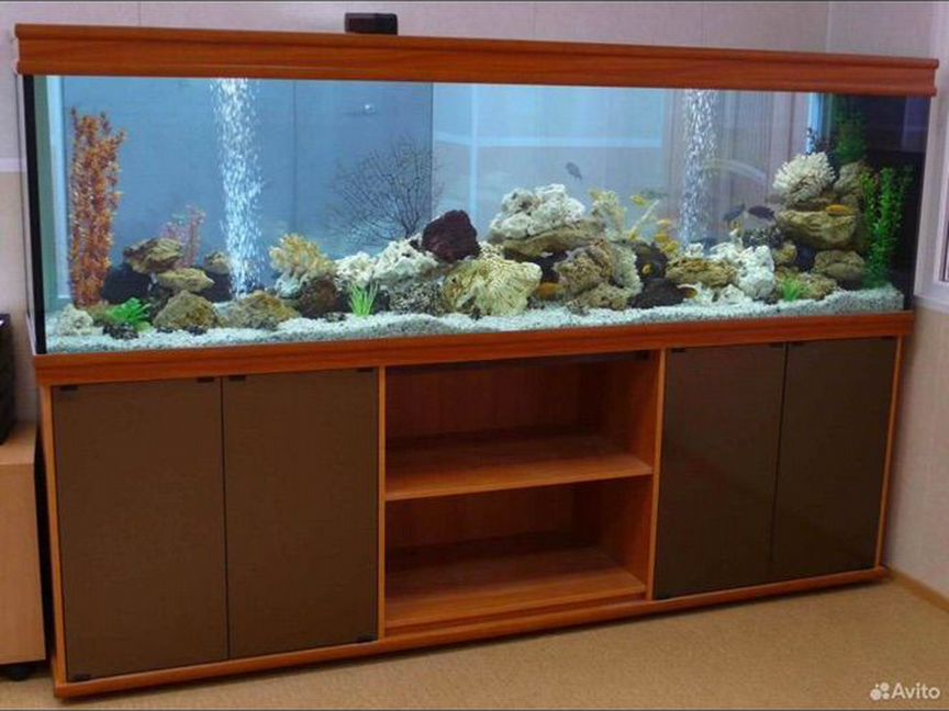 Аквариум 1200л.2,5м.на подставке,18г