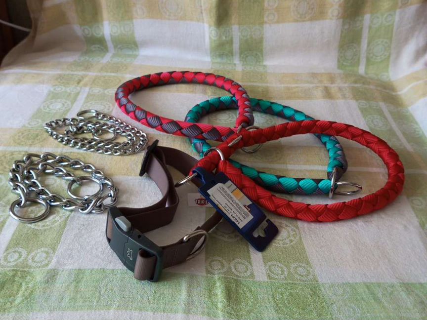 Цепь, ошейник, полуудавка. Trixie Ferplast