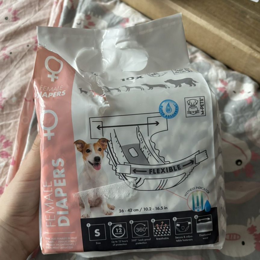 Памперсы для собак s