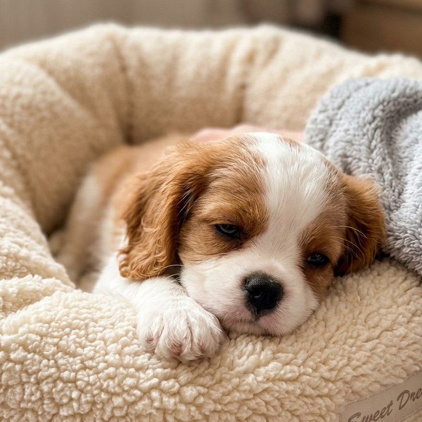 Кавалер кинг-чарльз-спаниель, щенок