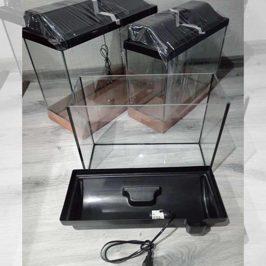 Новые аквариумы объёмом 5л-150л