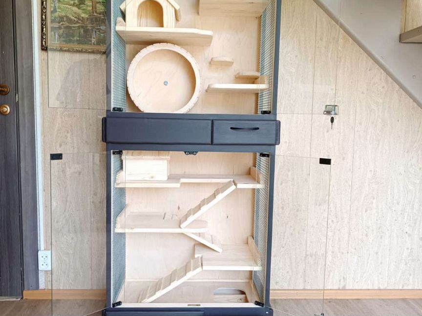 Витрина- клетка для шиншилл дегу белок и др