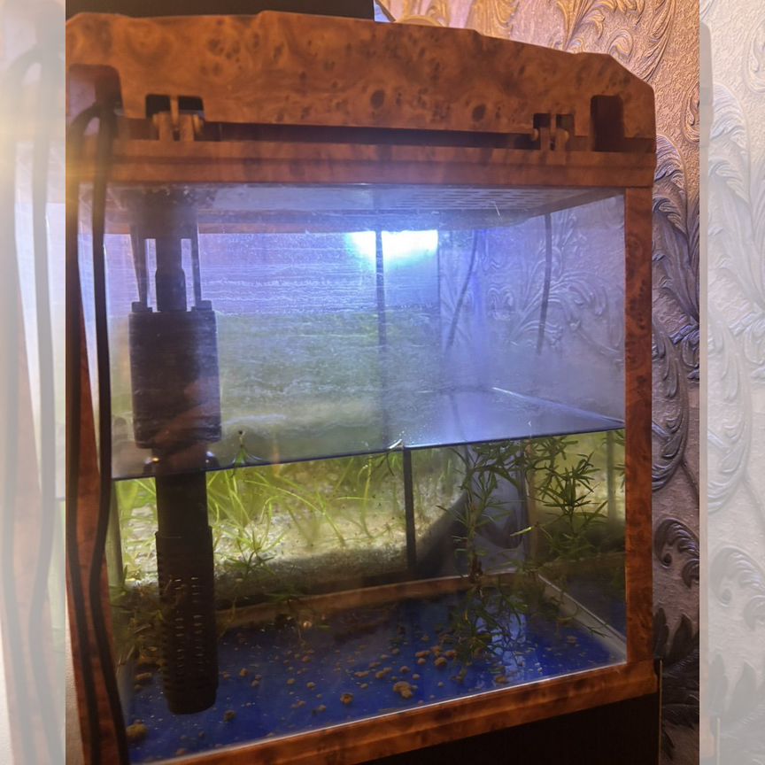 Аквариум 9 литров с подсветкой и фильтром