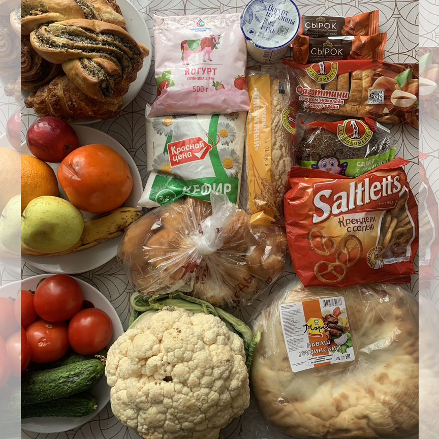 Пакет с продуктами