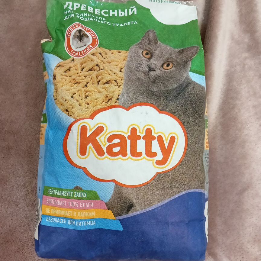 Наполнитель древесный для кошачьего туалета
