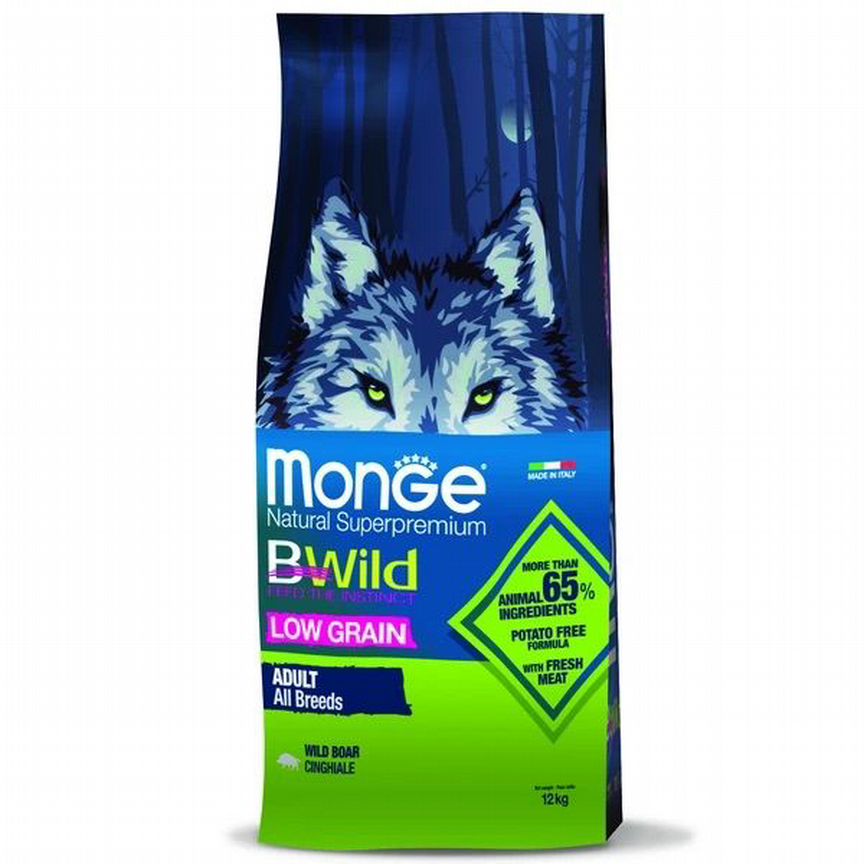 Сухой корм Monge Bwild для собак Кабан 12 кг