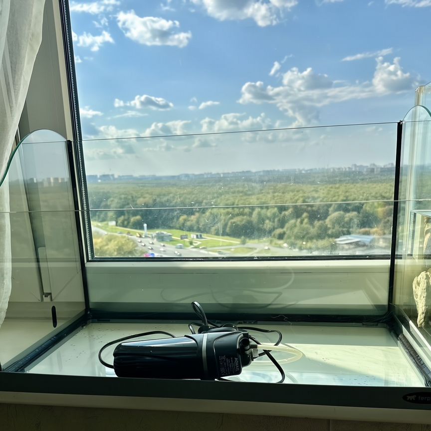 Аквариум/террариум фильтр и термометр в комплекте