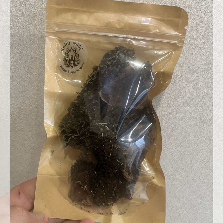 Лакомства для собак. Рубец говяжий сушеный