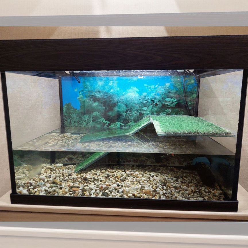 Аквариум/террариум 100 л для черепах — комплект