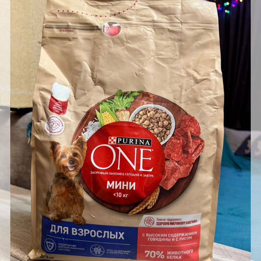 Корм для собак ONE 3 кг