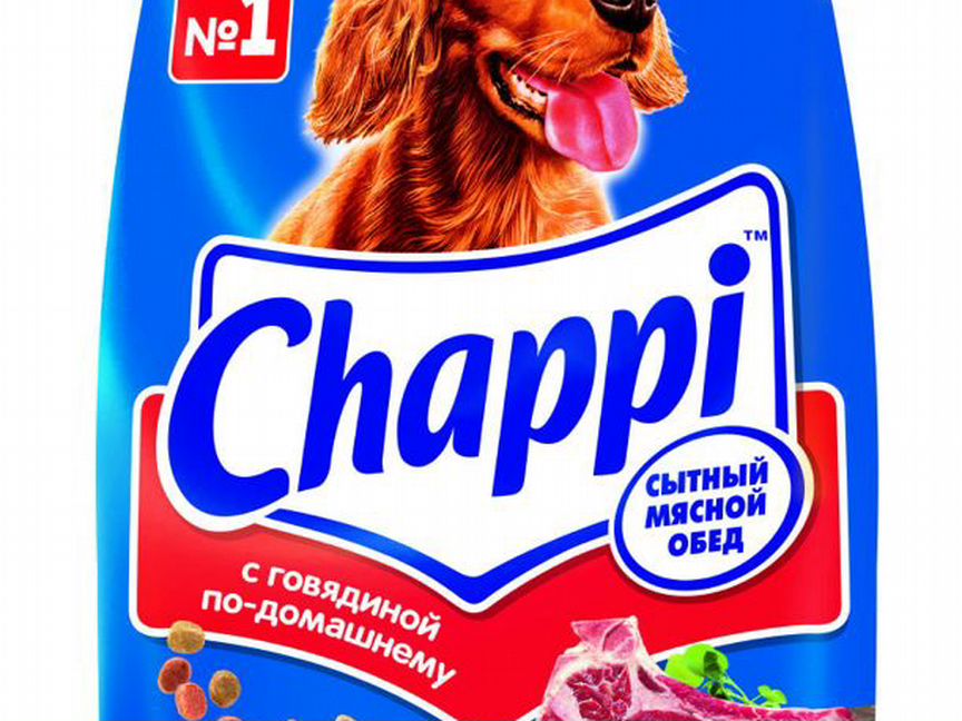 Корм Chappi сухой корм для собак «Сытный мясной об