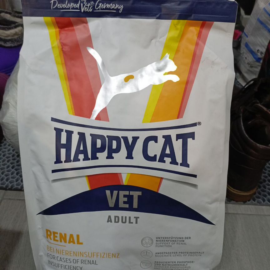 Корм для кошек happy cat vet renal