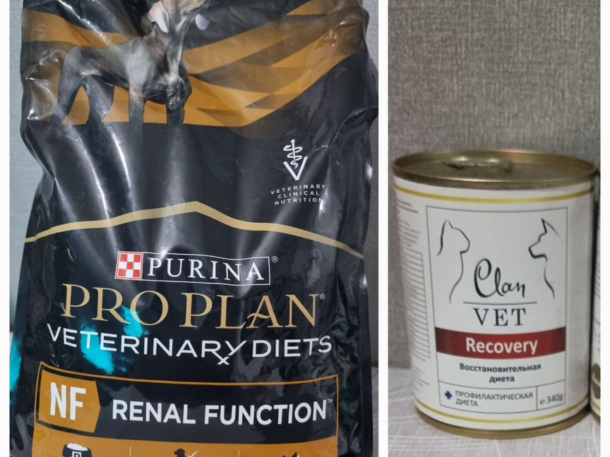 Корм Renal и паштет Recovery 11баночек