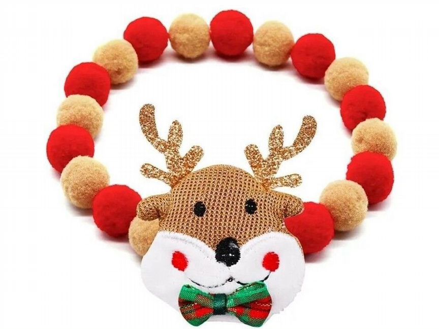 Ошейник для кошек и собак новогодний