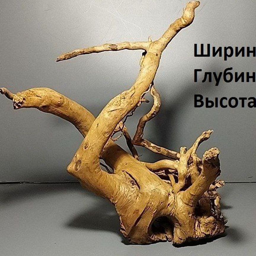 Коряга для аквариума паучий корень вк2