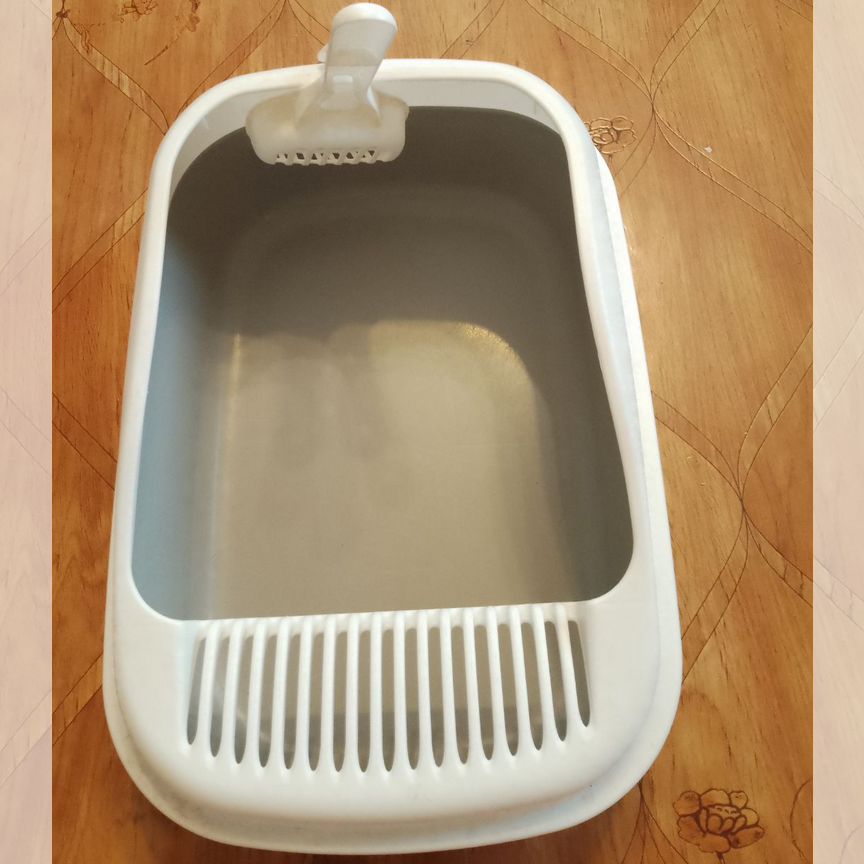 Лоток для кошек большой с бортом