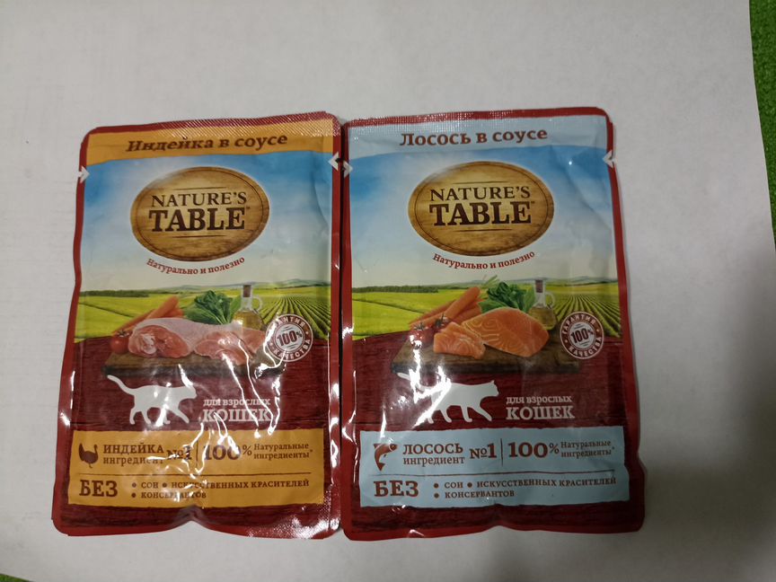 Корм для кошек nature'S table лосось 85 грамм