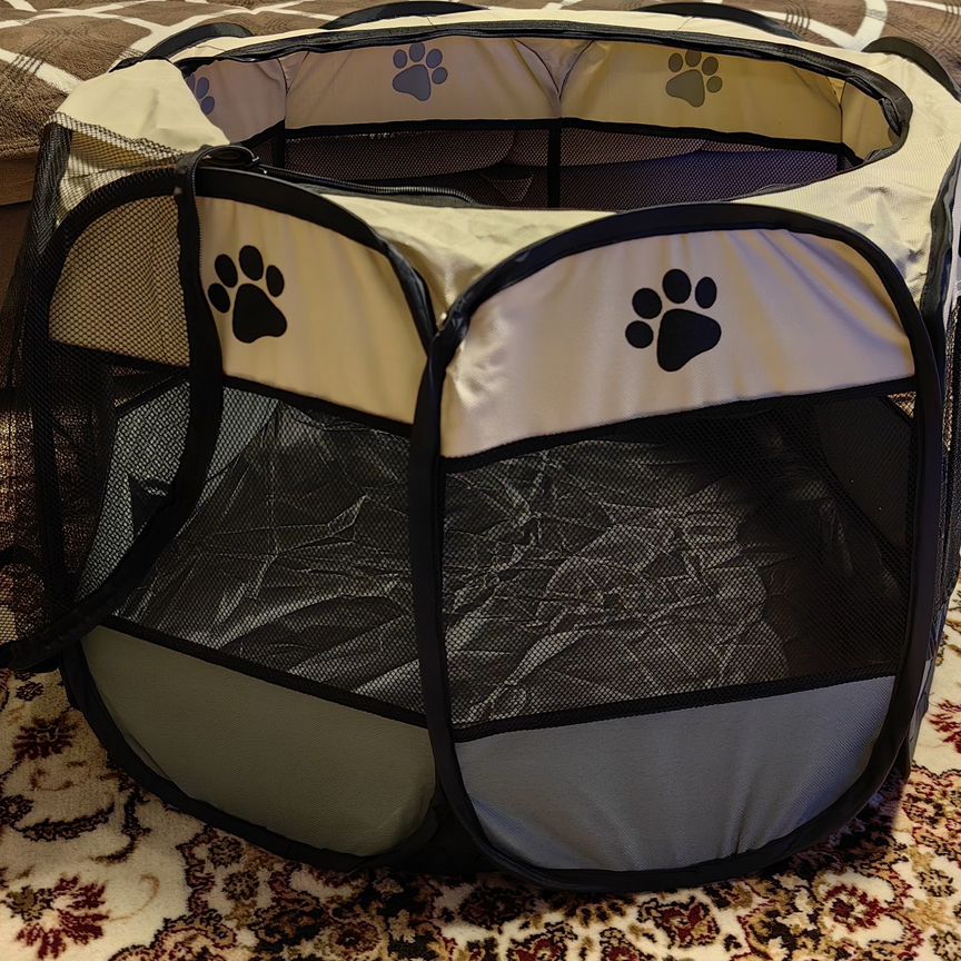 Складной вольер манеж для кошек и собак 65х65х46