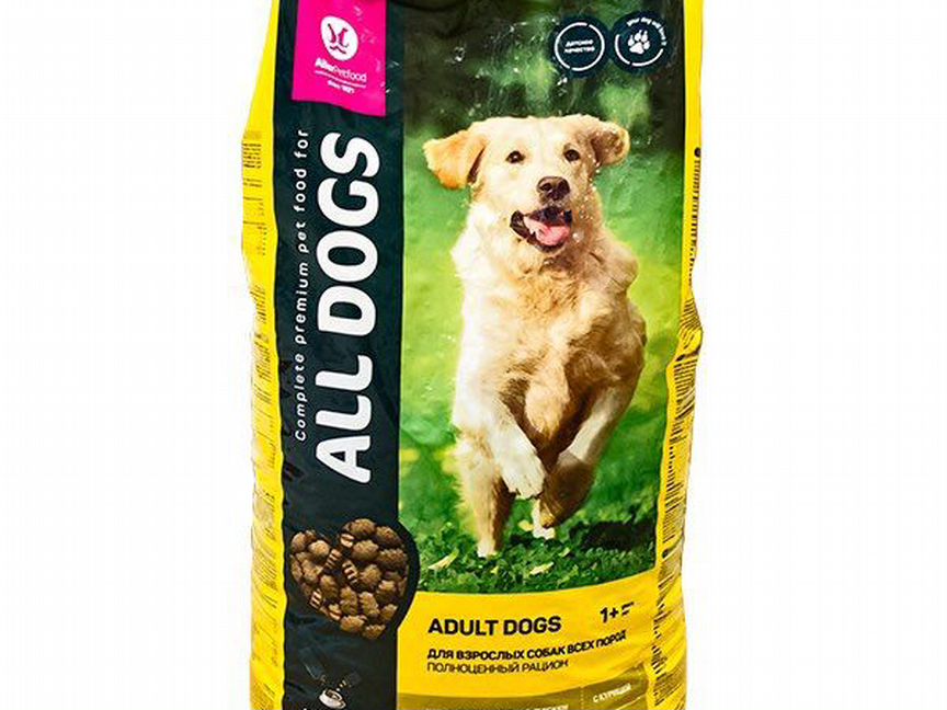 Корм для собак All Dogs 13 кг