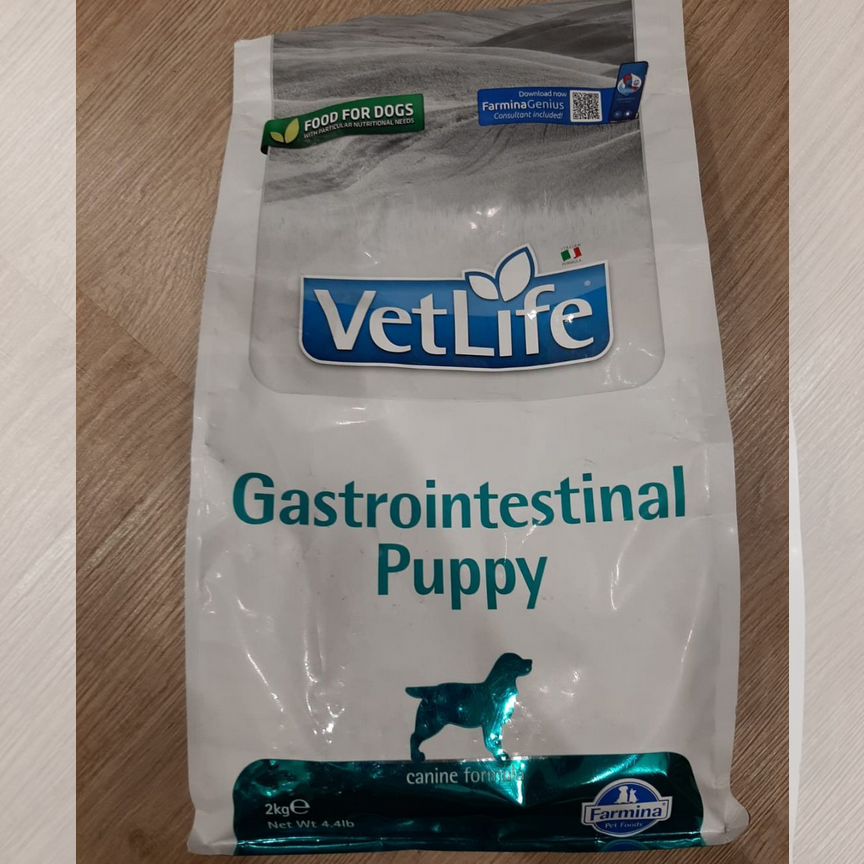 Корм для собак gastrointestinal puppy Vetlife
