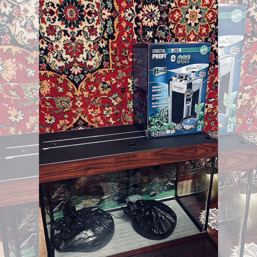 Аквариум, грунт, внешний фильтр