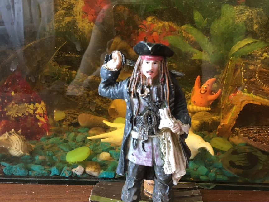 Пират Джек Воробей для аквариума