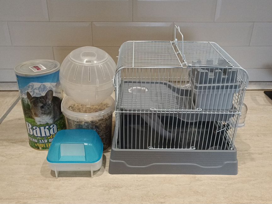 Набор с клеткой для хомяка